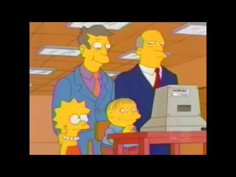 The Simpsons-Ralph Play Minecraft - YouTube