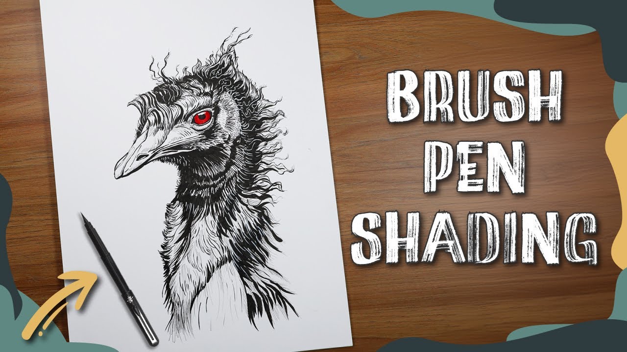 Brush Pen Shading For Beginners – Techniques & Tips - YouTube