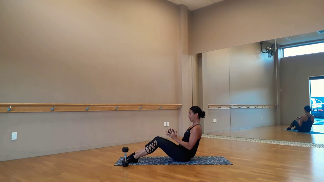 LOW IMPACT WEIGHTED CORE WORKOUT - YouTube