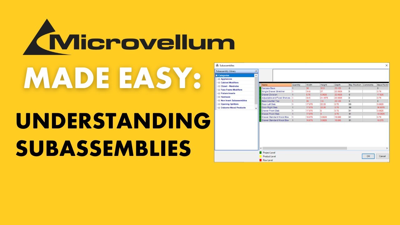 Microvellum Made Easy: Understanding Subassemblies - YouTube