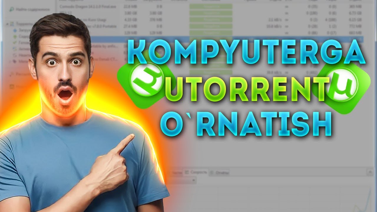 KOMPYUTERGA uTORRENT YUKLASH || O'RNATISH VA FOYDALANISH || TilloGamer - YouTube