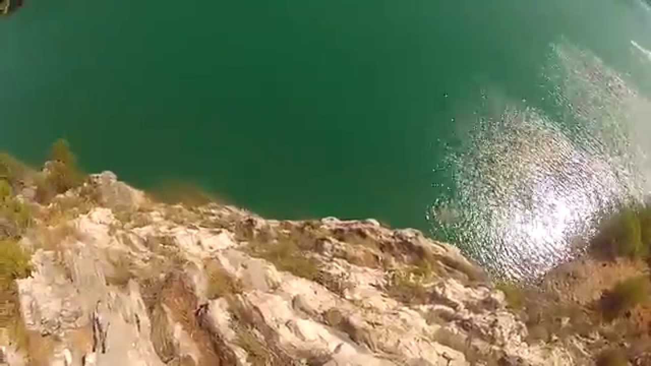 20 meter Cliff Jumping - YouTube