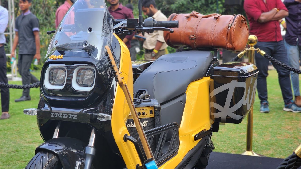 India's First Electric Maxi Scooter River Indie Range 120 km Top Speed ...