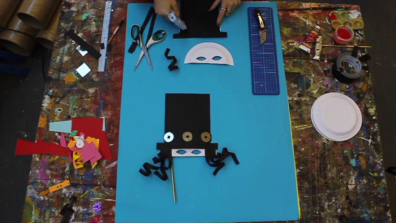 How to make Pop Star & Rock Star masks with Kathy - YouTube