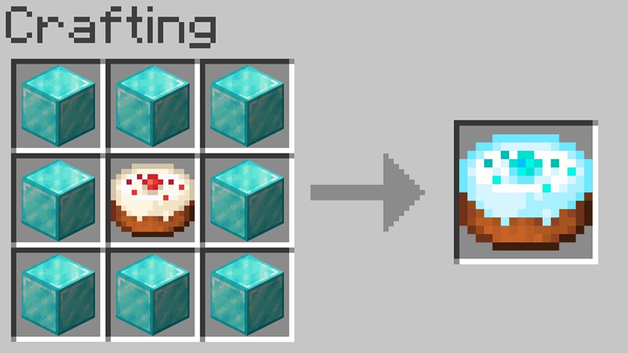 Minecraft Ore Block Cake