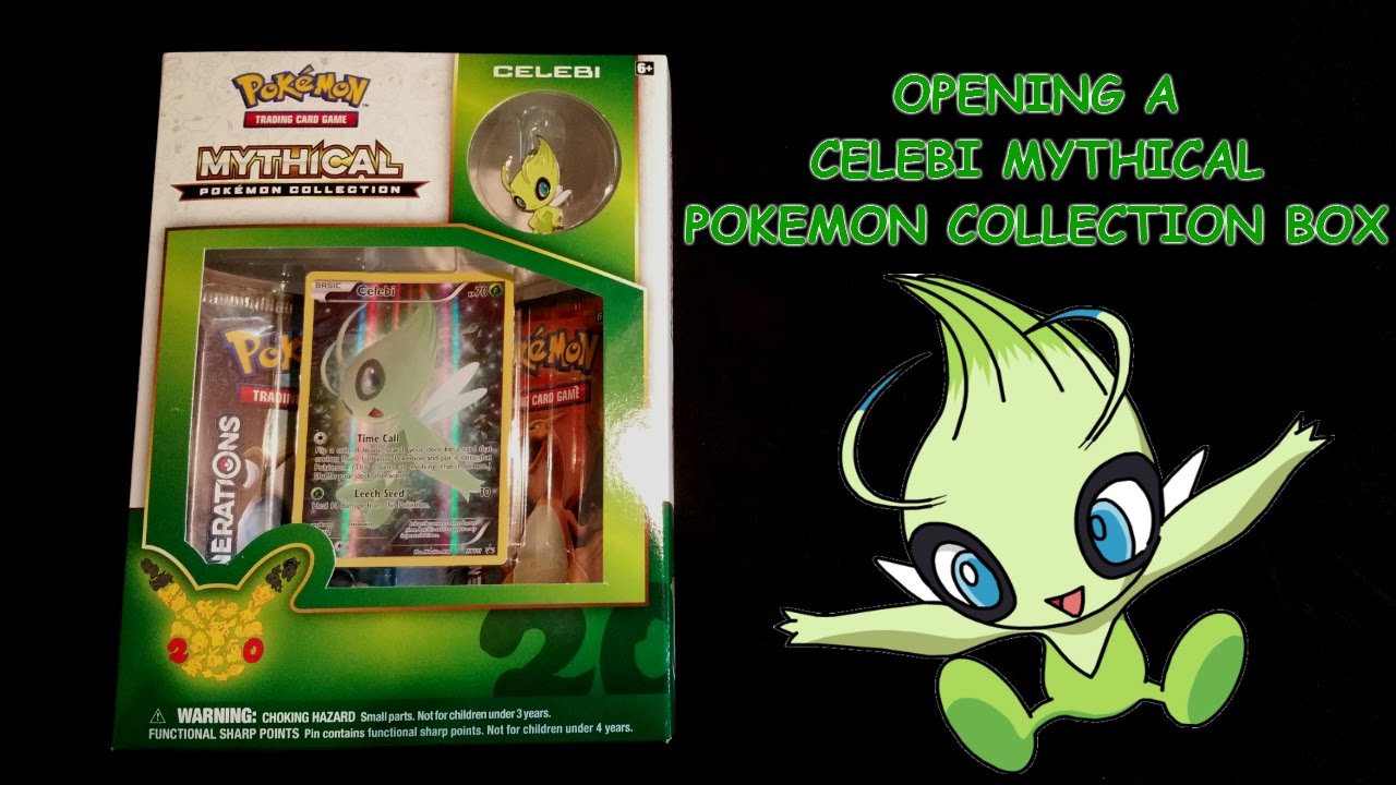Opening A Celebi Mythical Pokemon Collection Box - YouTube