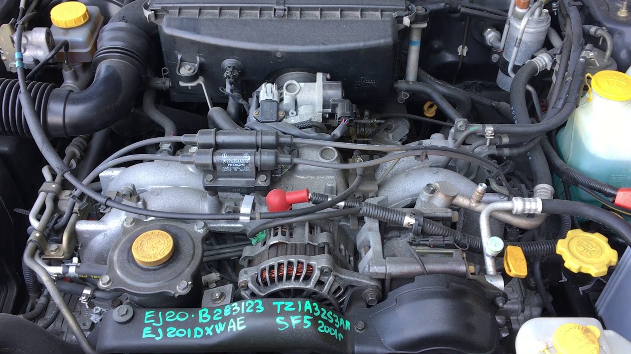 Видео работы двигателя EJ201 SF5 - YouTube