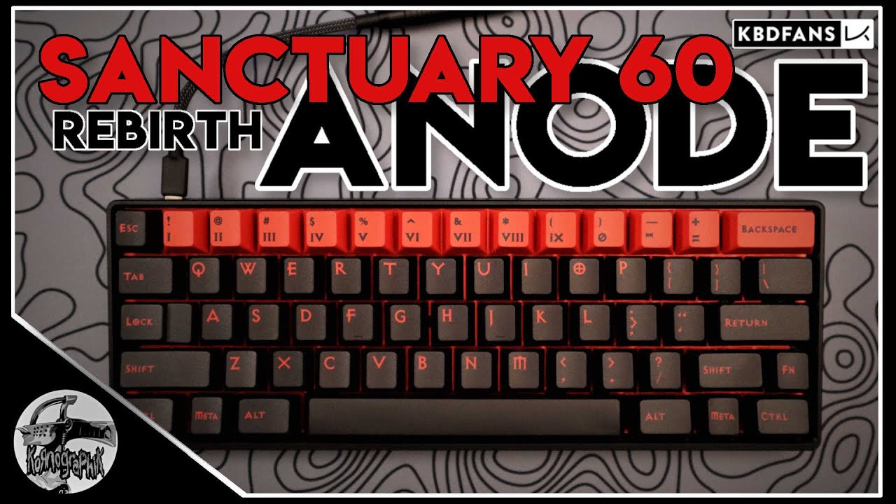 ANODE 60 Keyboard w/ Durock Speed tactiles on aluminum - Sanctuary ...