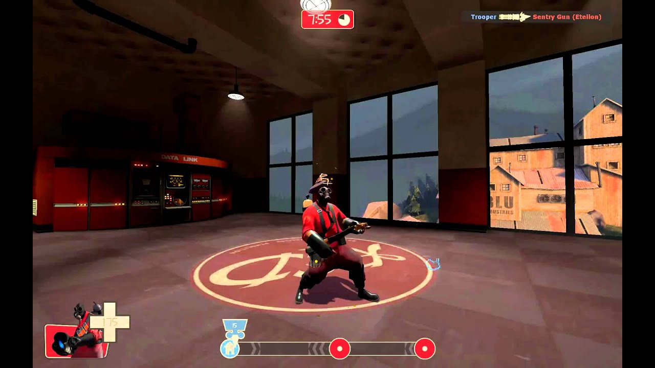 TF2 Treasure Hat unlocked - pyro taunts red - YouTube