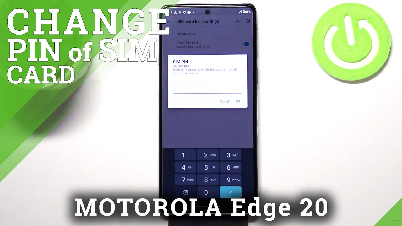 How to Change SIM PIN on MOTOROLA Edge 20 – Adjust Security Settings ...