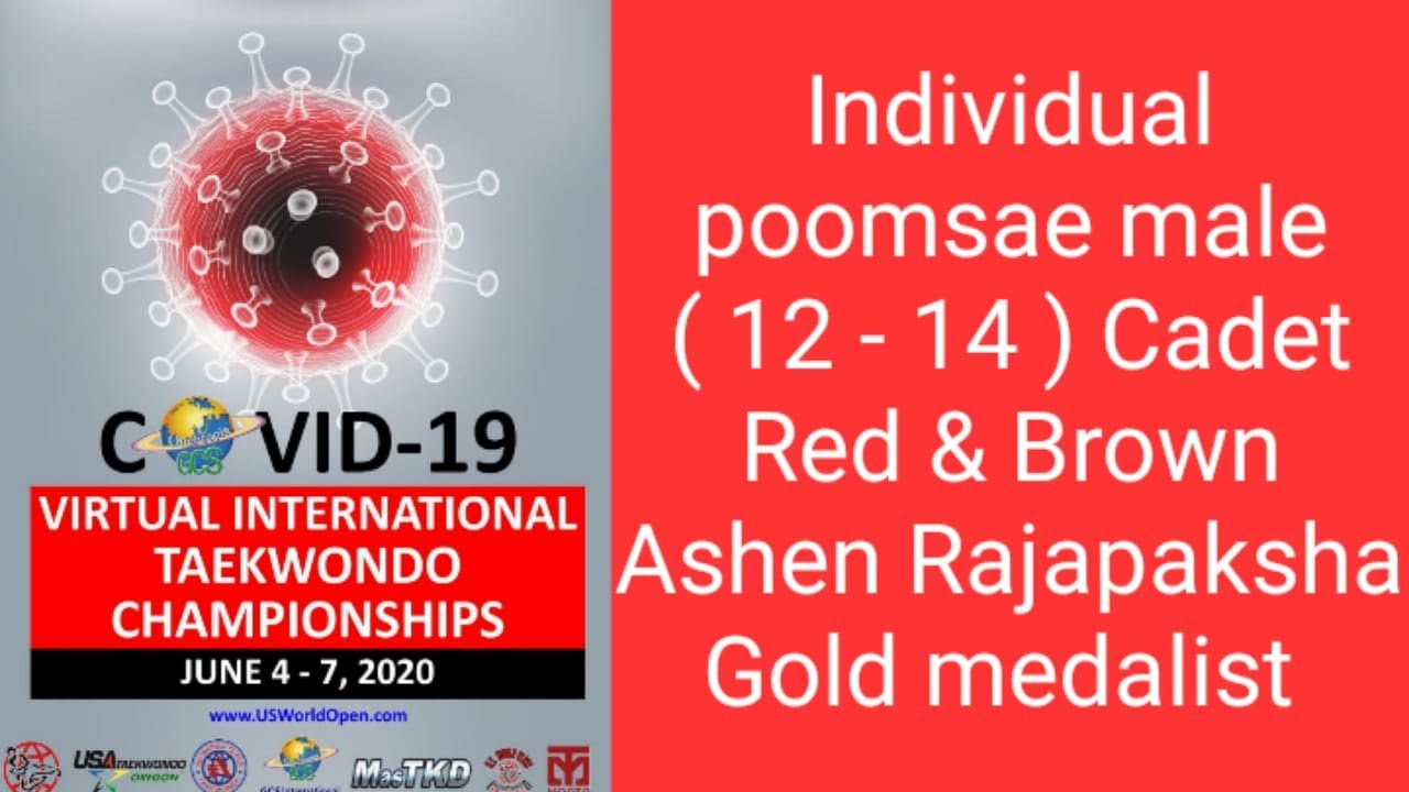 COVID-19 TAEKWONDO CHAMPIONSHIPS ( 12-14 ) ASHEN RAJAPAKSHA GOLD ...