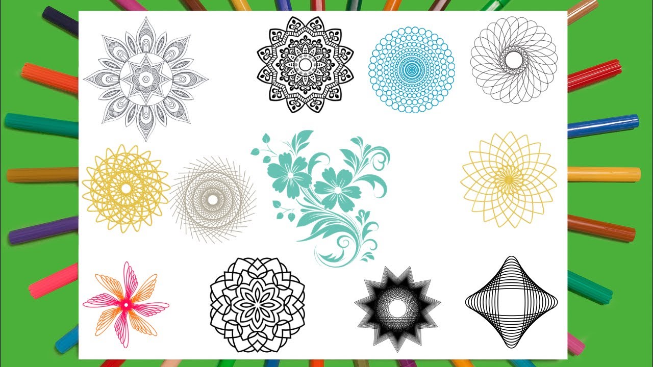 LIVE: Spirograph Art in Action – Mesmerizing Geometric Patterns! - YouTube