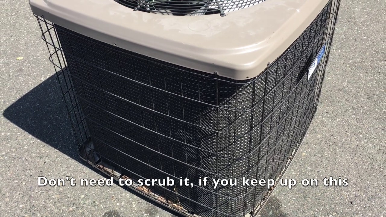 Washing the Outdoor Condenser - YouTube