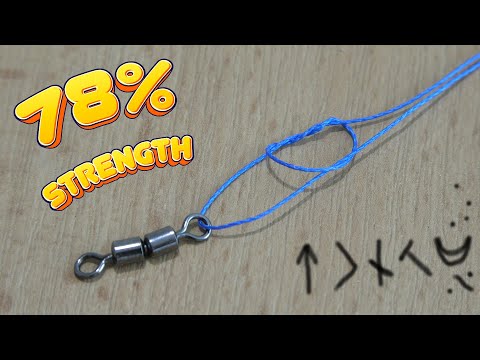 78% strength - fishing knot!