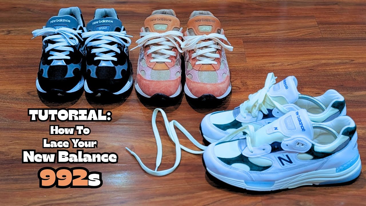 TUTORIAL: How To Lace and Style Your New Balance 992 & On Feet - YouTube
