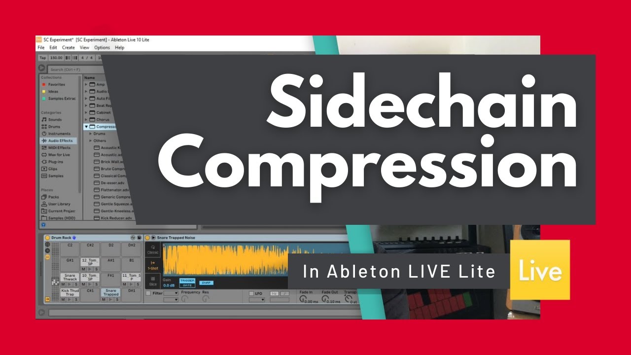 Side-chain compression for mixing in Ableton LIVE Lite - YouTube