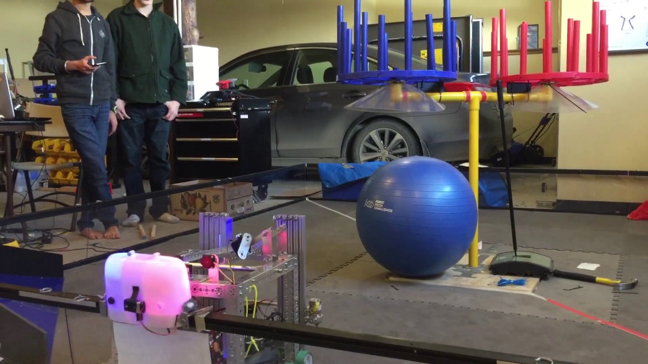 Ftc robotics velocity vortex, 2 balls and 1 beacon - YouTube