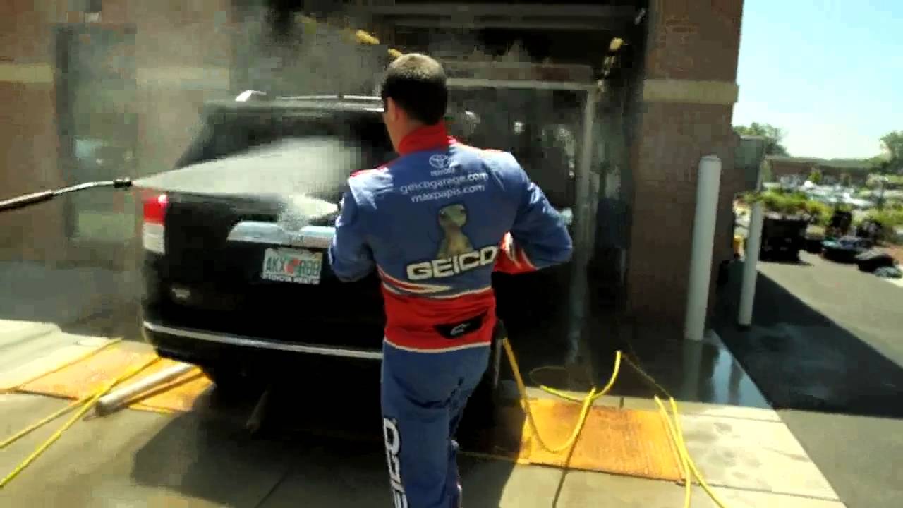 NASCAR Driver Max Papis Learns How to Wash Cars - YouTube