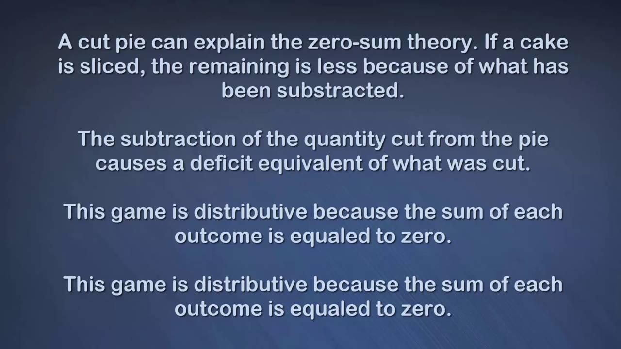 Zero Sum Bias - YouTube