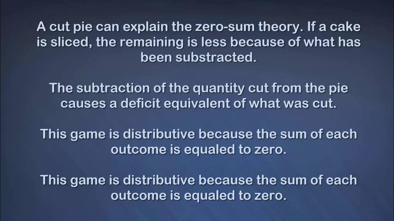 Zero Sum Bias - YouTube