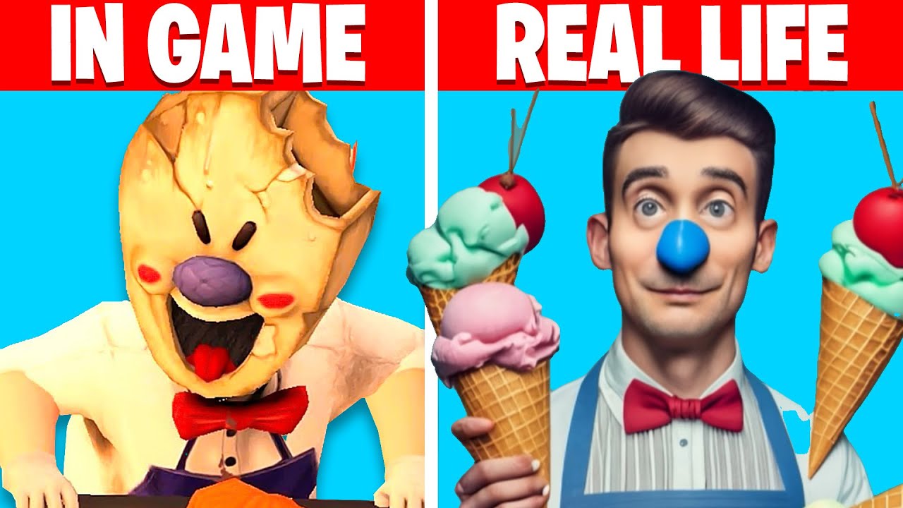 ICE SCREAM Characters Chapter 1 8 IN REAL LIFE! - YouTube
