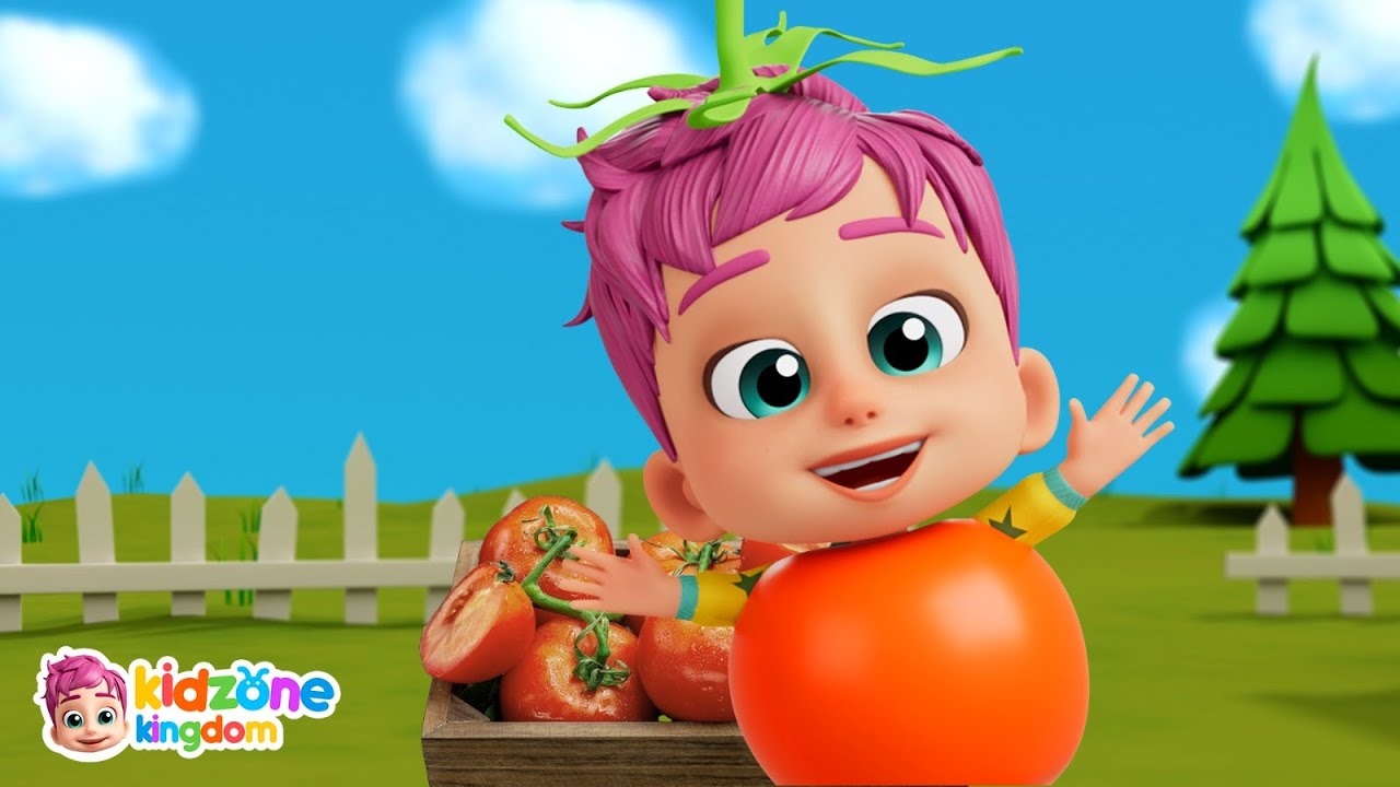 Red Tomato Song | Kidzone Kingdom Nursery Rhymes & Kids Songs ...