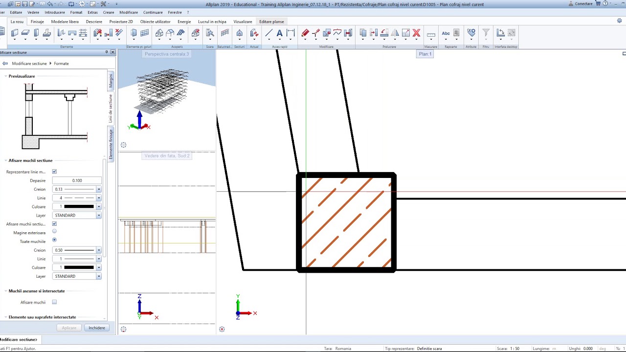 26 Crare plan cofraj. Definire etichete (text variabil) pentru ...
