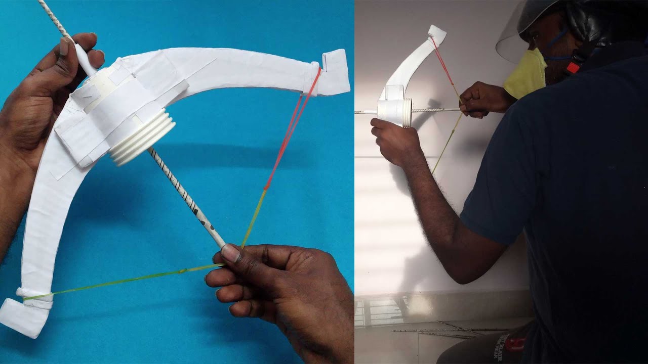How To Make Bow And Arrow With Paper Cup And Cardboard Youtube
