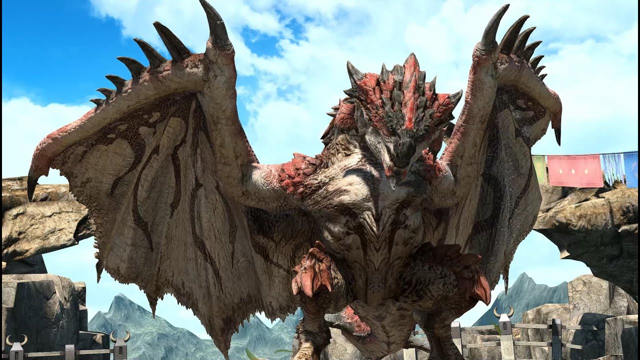Final Fantasy XIV - The Great Hunt (Rathalos Boss) - YouTube