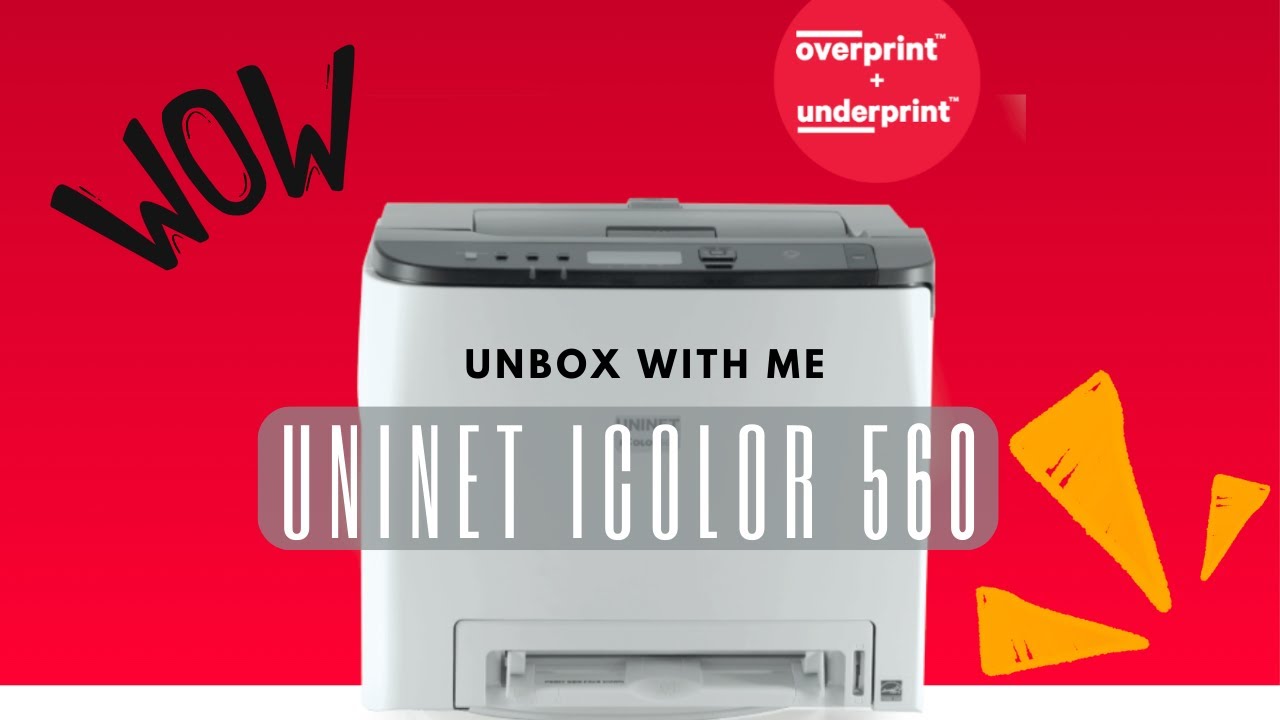 Uninet iColor 560 White Toner Printer Unboxing and setup - YouTube