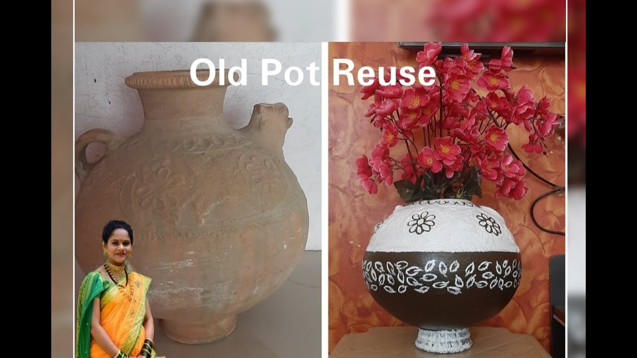 Creative Video 22 - DIY | Best Out Of Waste Old Pot Reuse | GharCool ...
