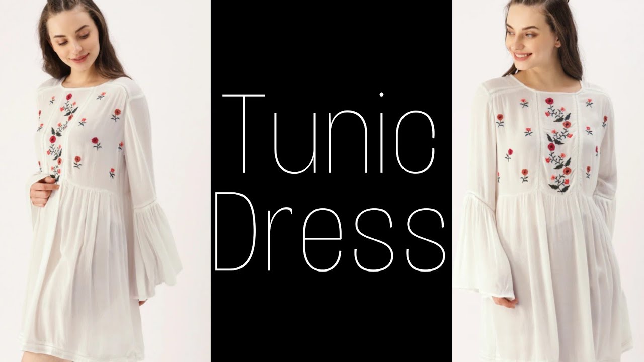 DIY | Tunic Dress Cutting And Stitching Step By Step | how to make ...