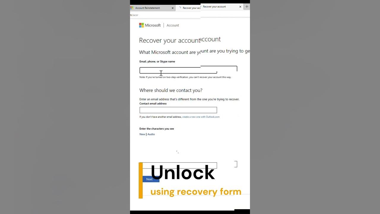 Unlock your Microsoft account - Quick easy steps. - YouTube
