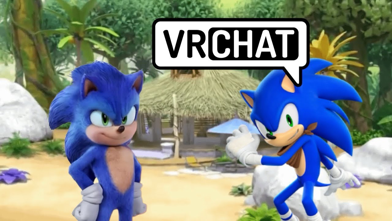 MOVIE SONIC MEETS BOOM SONIC IN VRCHAT! - YouTube