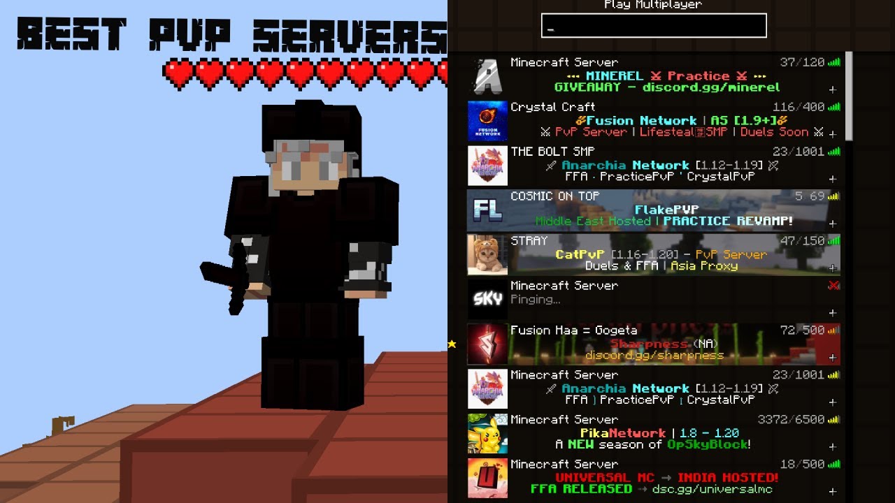 BEST 1.9 PVP SERVERS IN ASIA (CRACKED + PREMIUM) - YouTube