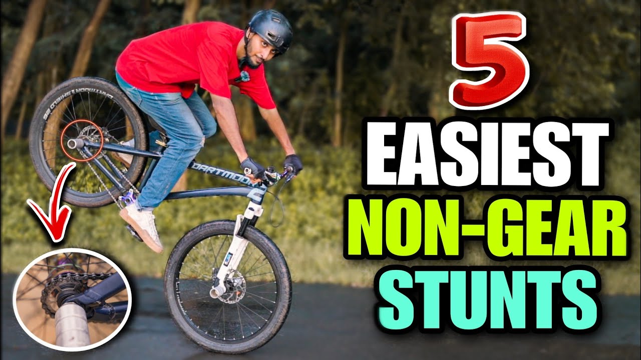 5 EASY NON-GEAR MTB TRICKS | Infinity Riderzz - YouTube