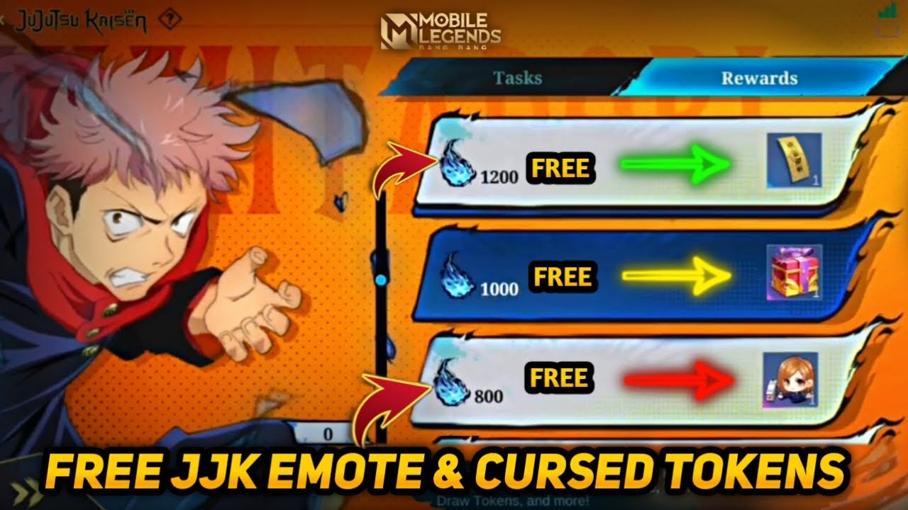 GET FREE JJK EMOTE, CURSED CHARM TOKEN & BATTLE VOICE FROM THIS EVENT ...