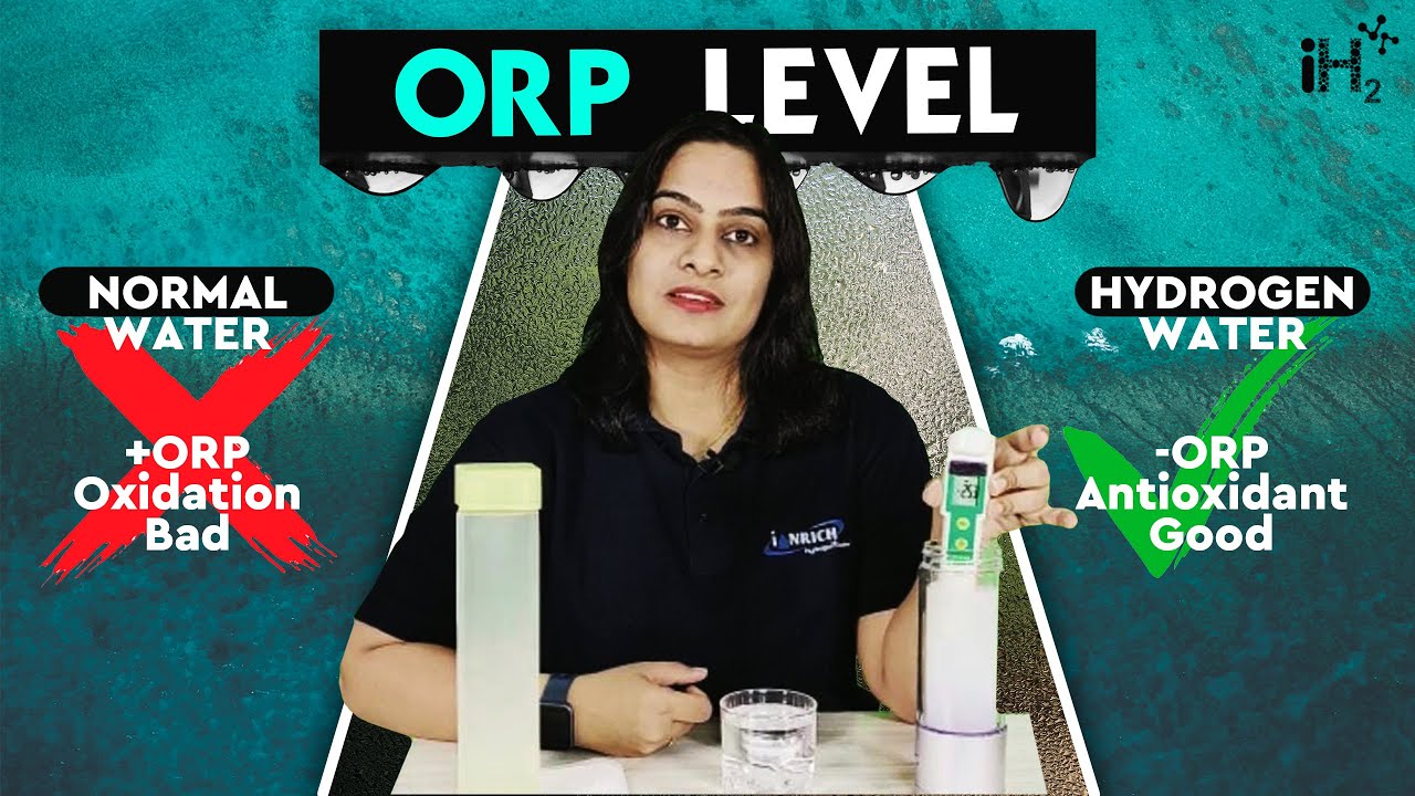 ORP level of Normal water VS Hydrogen water. Hydrogen water bottle ...