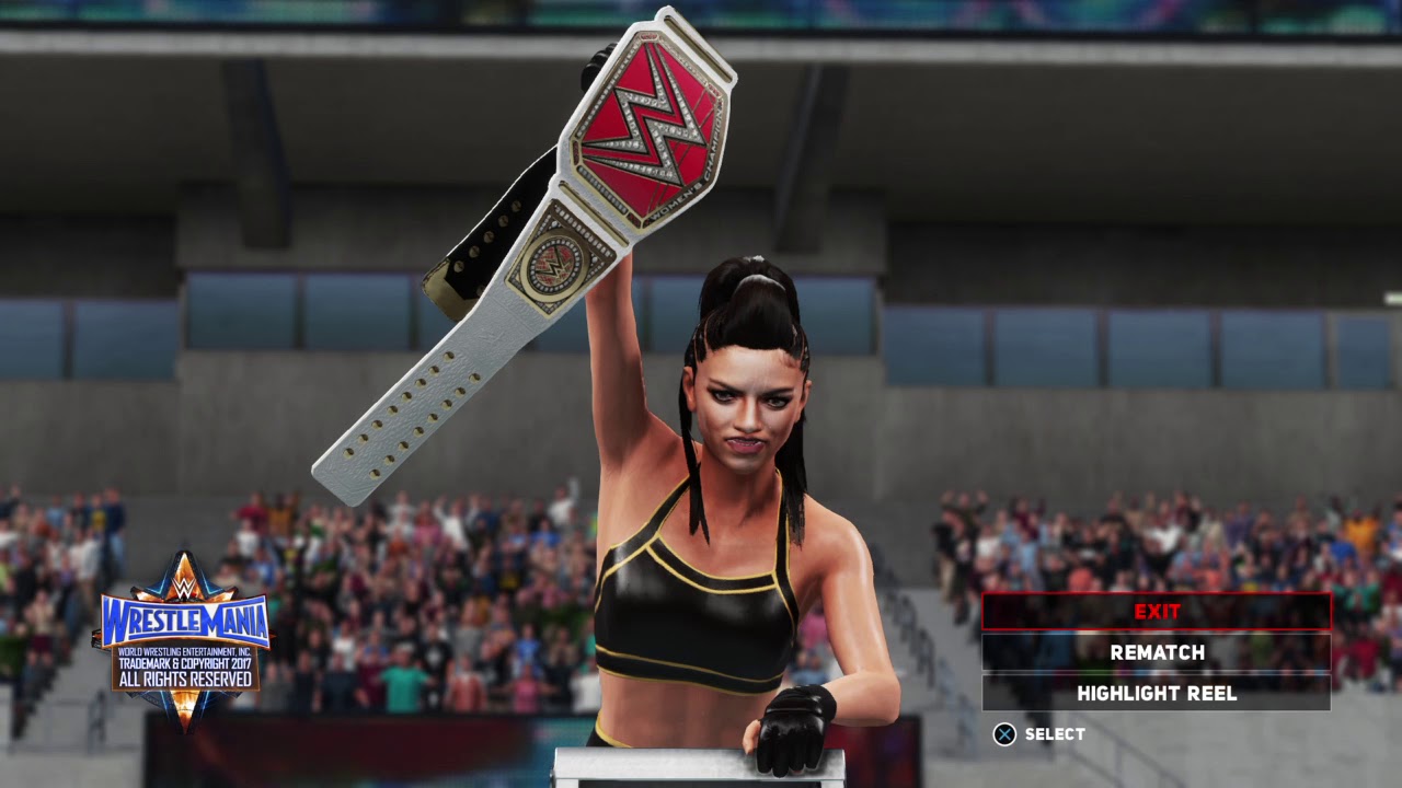 WWE 2K18 - Sonya Deville RAW Women's Championship Celebration - YouTube