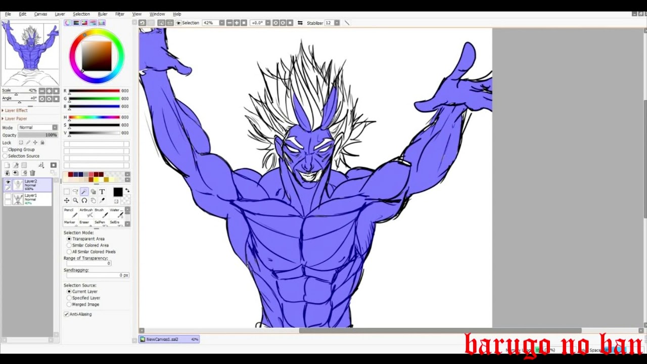 Speedpaint: La Criatura Mas Poderosa "el Ogro" Hanma Yujiro de Baki ...
