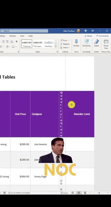 AutoFit tables in Microsoft Word - YouTube