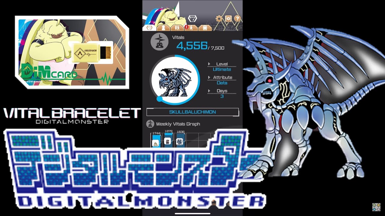 Digimon Vital Bracelet Lab - Journal Log #129.2 Skull Baluchimon - YouTube