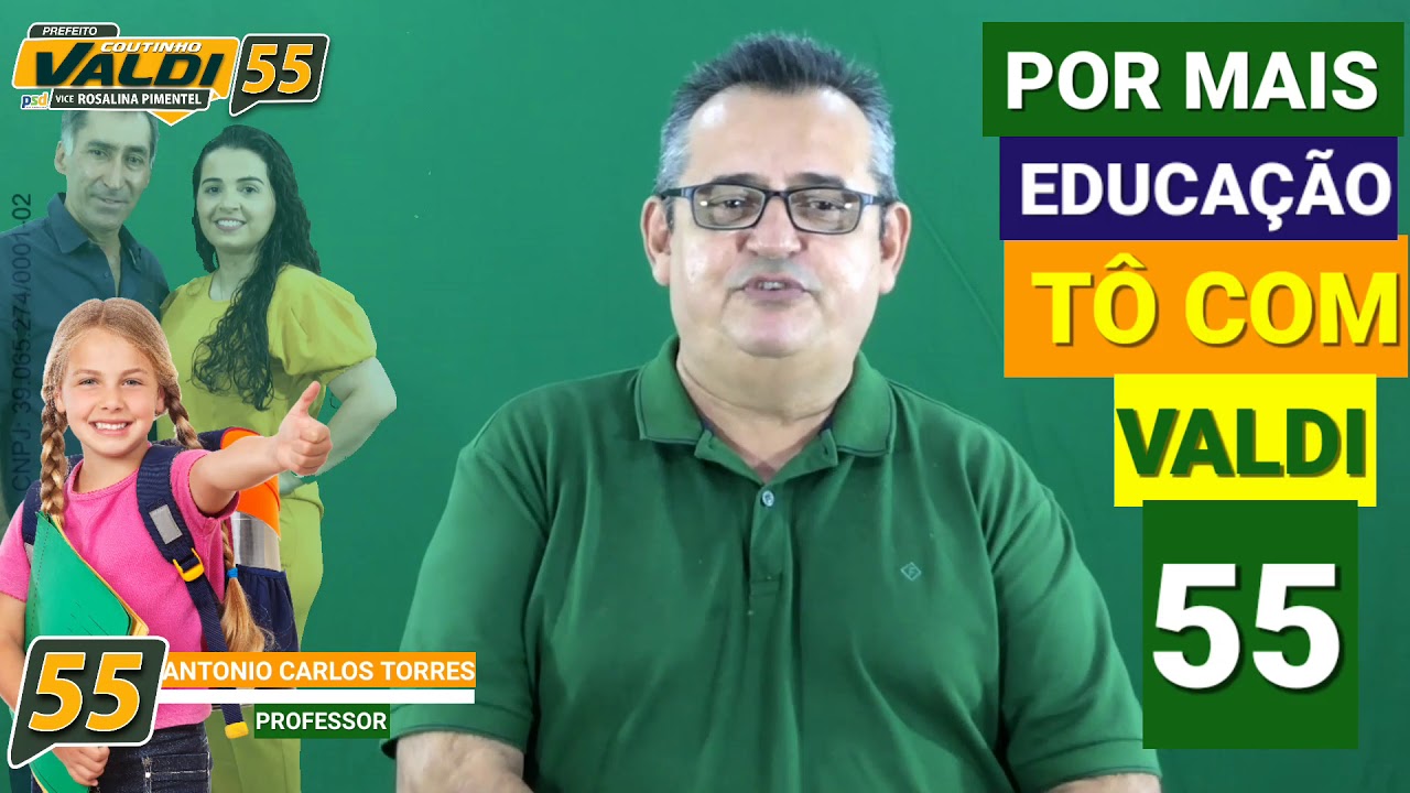 ANTONIO CARLOS APOIA VALDI COUTINHO - YouTube