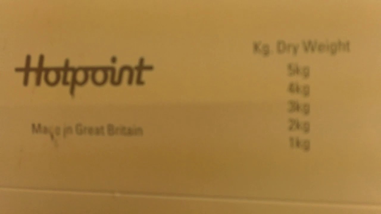 This is An Old Hotpoint REVERSOMATIC DRYER PLUS TL 14 - YouTube