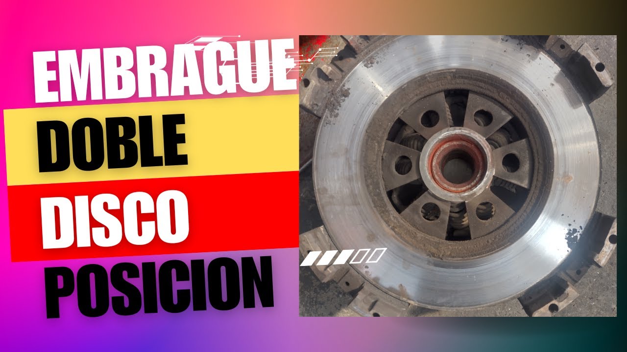 Embrague doble disco, Posición de discos en la prensa - YouTube