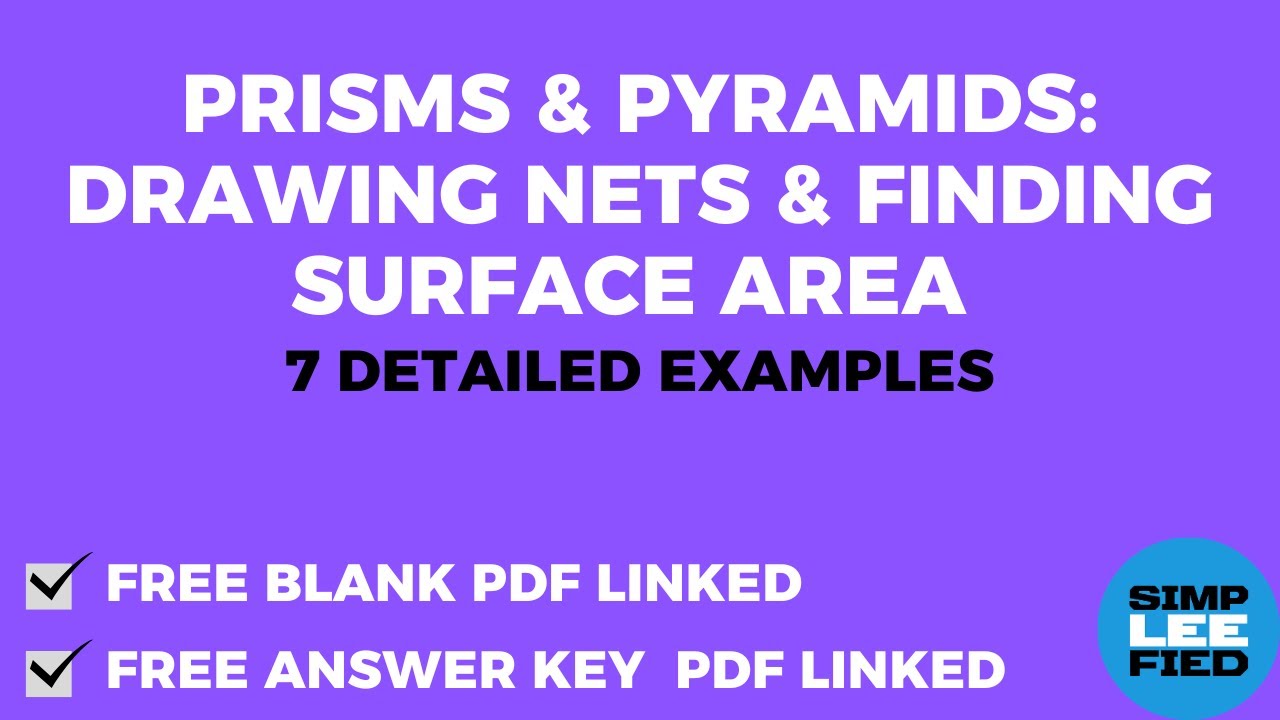 [NJSLA Grade 6] Prisms & Pyramids: Drawing Nets & Finding Surface Area ...