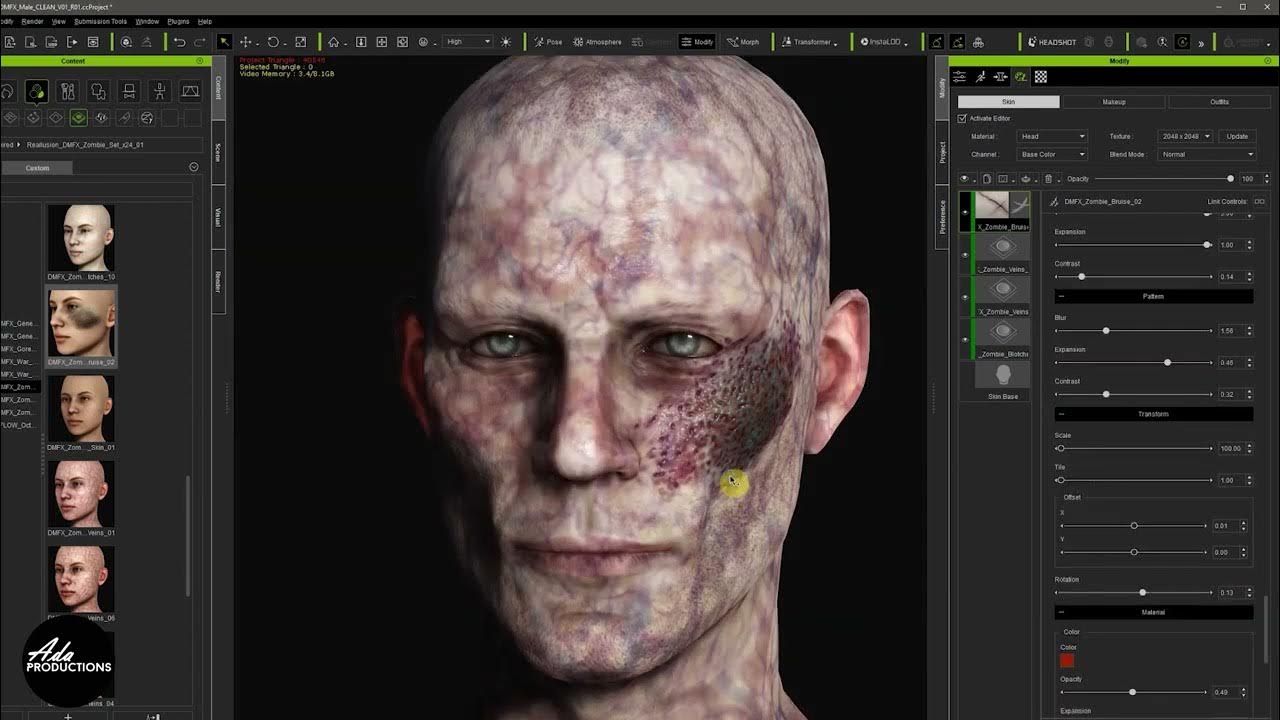 Zombie Character Creation Tutorial Part 4 - YouTube