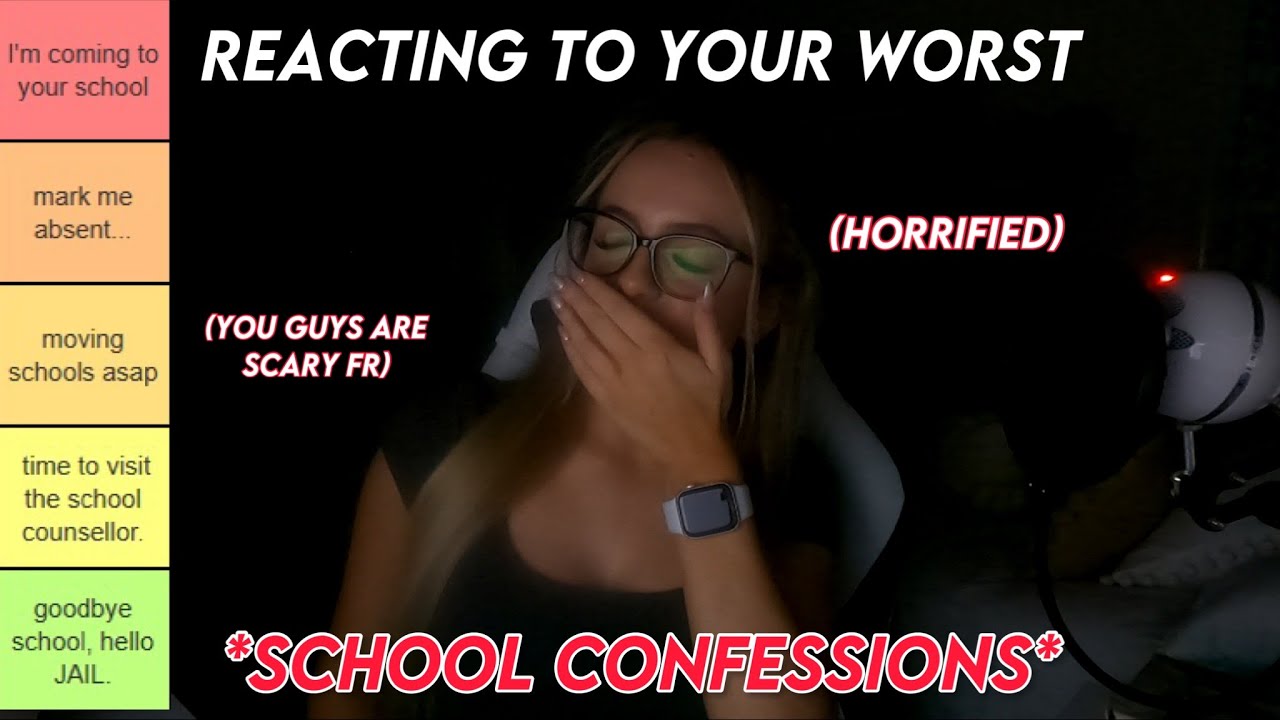 I reacted to your WORST SCHOOL CONFESSIONS AGAIN...*these were horrifying...* - YouTube