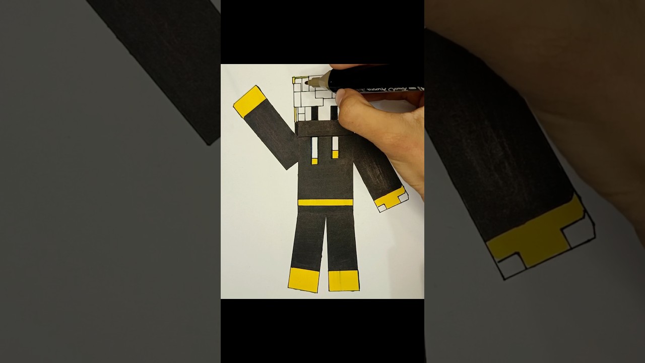 DC19GAMER Minecraft skin drawing - YouTube
