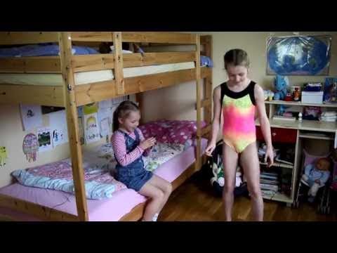 Гимнастический челлендж в купальниках  60 second leotard challenge